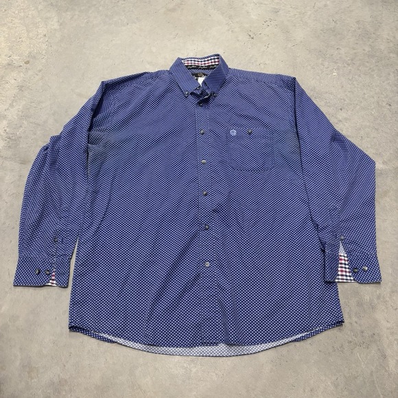 Wrangler | Shirts | George Strait Collection By Wrangler Mens Blue ...